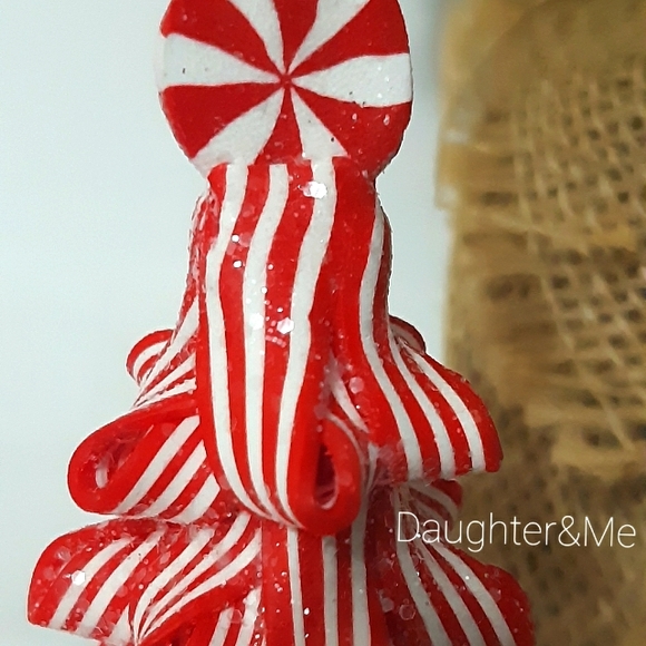Holiday Time | Holiday | Nwt Htf Peppermint Ribbon Christmas Tree ...